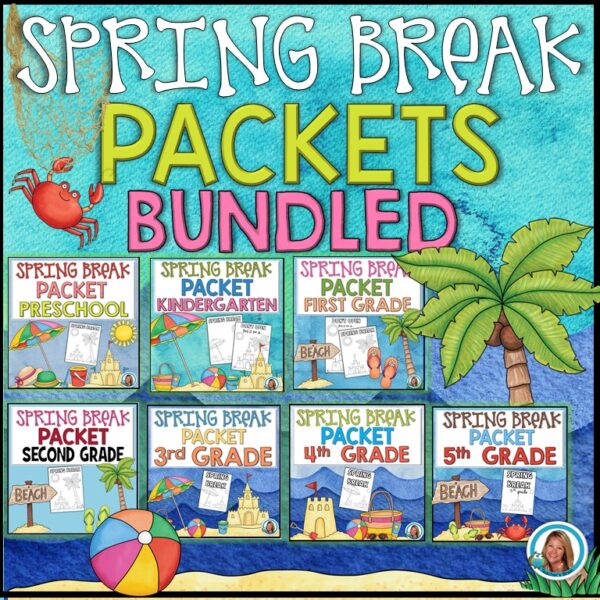 Spring Break Packets for HOME Practice - Teacher's Brain