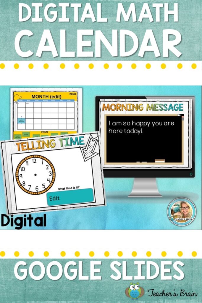 Morning Calendar Activities for Kindergarten to 2nd Grade - Teacher's Brain