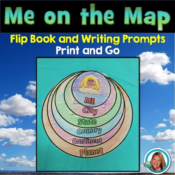 Geography Kindergarten and 1st Grade - ME ON THE MAP BOOK - Teacher's Brain