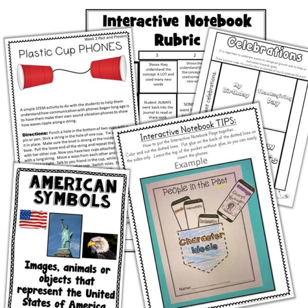 American HISTORY Kindergarten and 1st Grade - Teacher's Brain