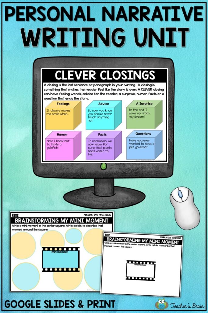Wow! Teaching How to Write a Personal Narrative Just Got EASY ...