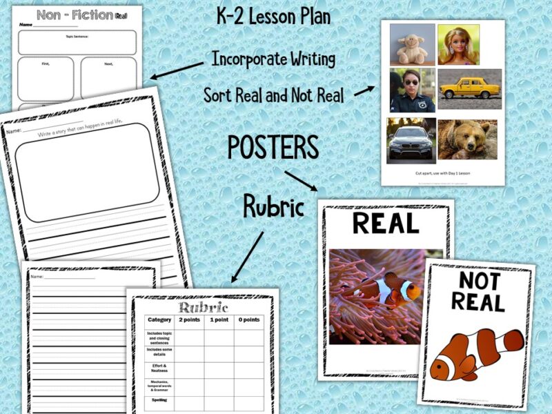 Real VS Make Believe FACT and FICTION Week Unit - Teacher's Brain