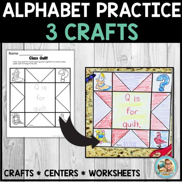 LETTER Q Activities | Crafts & Worksheets for Centers - Teacher's Brain