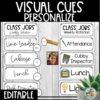 Classroom Jobs EDITABLE Chart Cards - Teacher's Brain