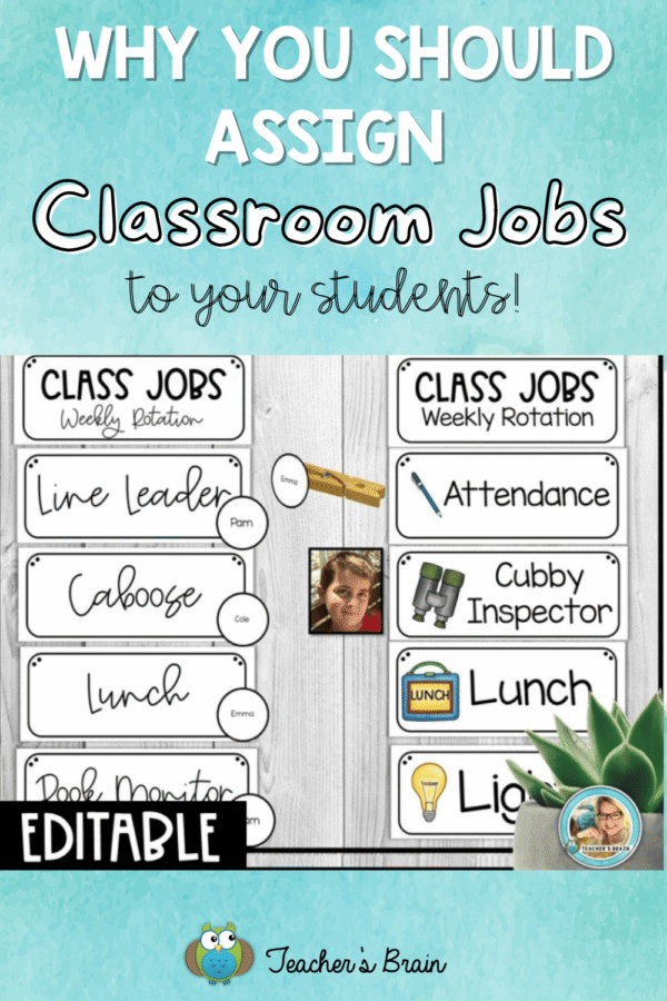 Why You Should Be Using Classroom Jobs For Your Students - Teacher's Brain