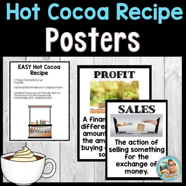 Christmas Project Based Learning | Hot Chocolate Stand PBL - Teacher's ...