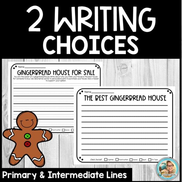 Gingerbread House for Sale | Craft with Writing - Teacher's Brain