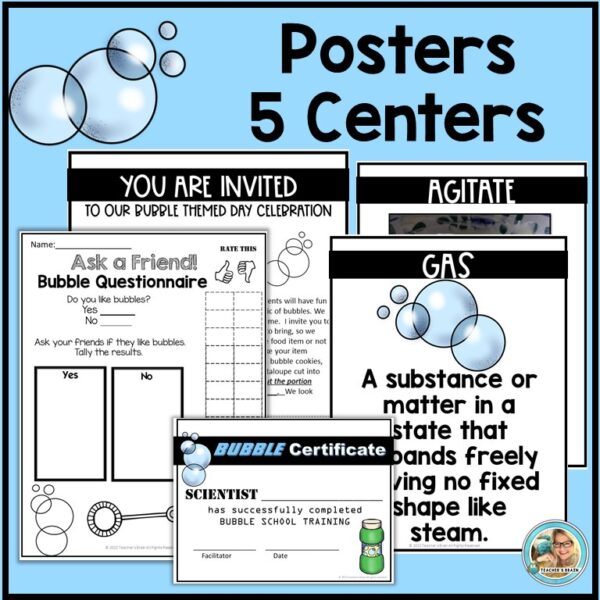 End of the Year Theme Days | BUBBLE DAY - Teacher's Brain