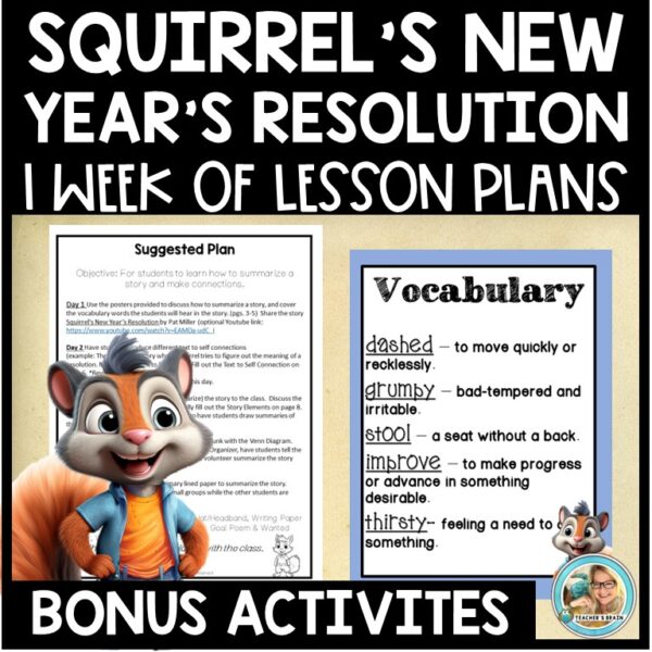 Squirrel's New Year's Resolution | A Storybook Companion | Craft | 2024 ...